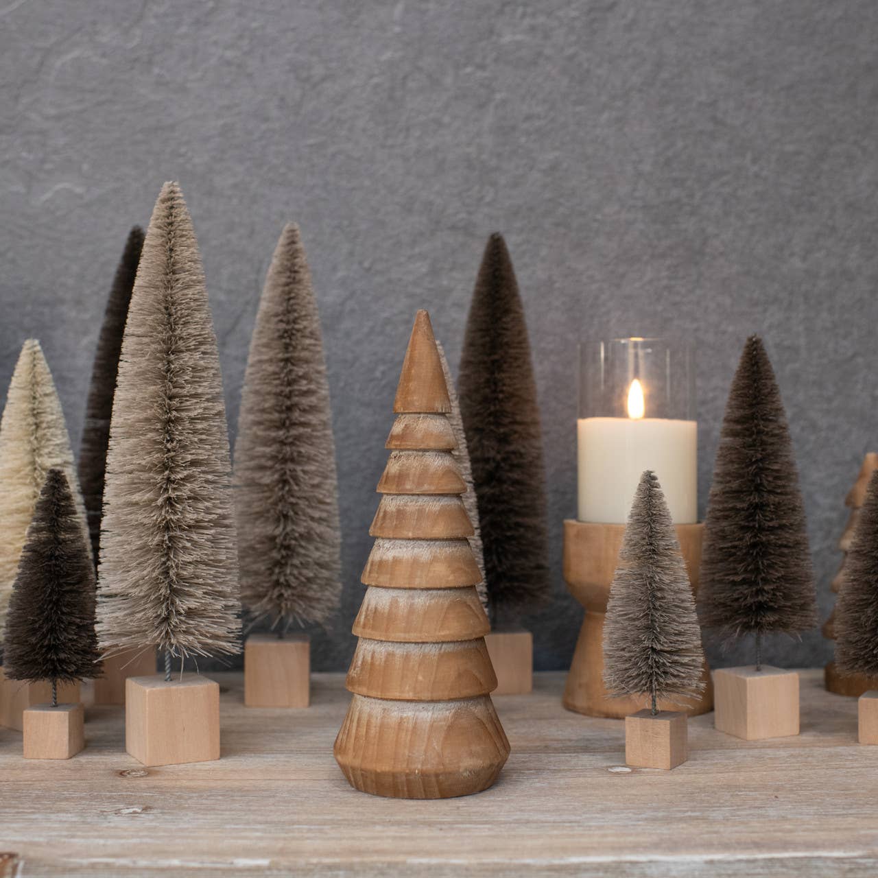 9" AGED NO BASE WOODEN TREE – LeFleur Floral Design + Events, Inc.